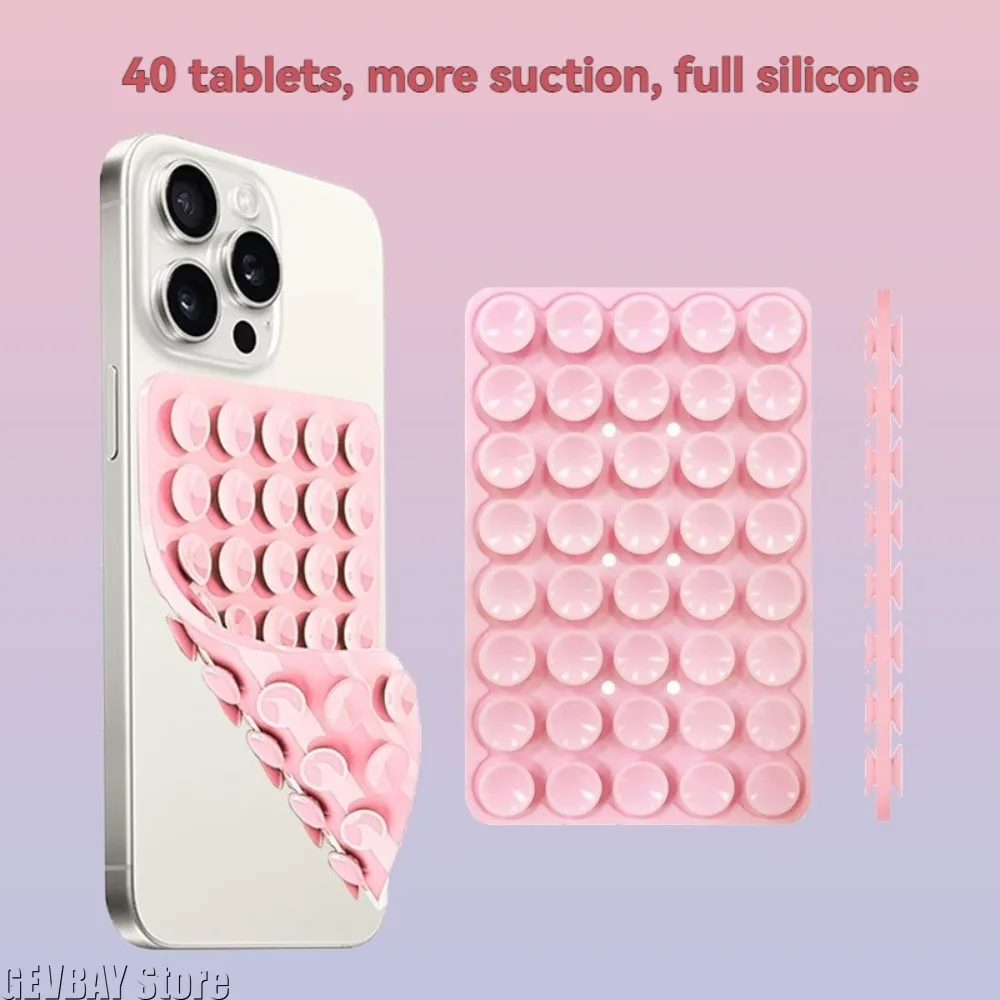 Silicone Suction Cup Phone Stand with Strong Double-sided No-hand Grip ...