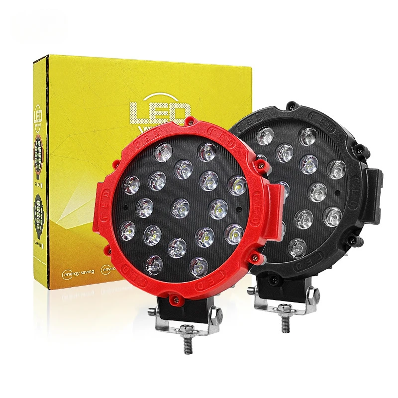 7-Inch-51W-off-Road-Work-Light-Led-Modified-Spotlight-Engineering ...