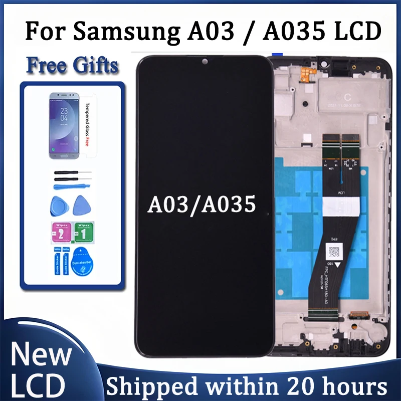 Pantalla-LCD-de-6-5-pulgadas-para-Samsung-A03-A035-con-digitalizador-t ...
