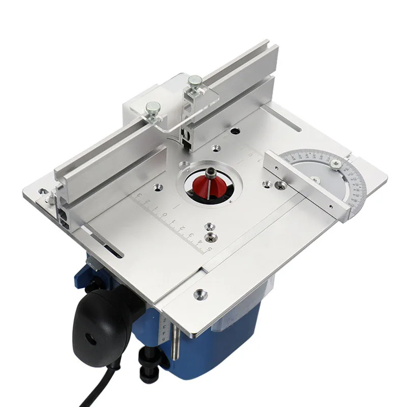 2 In 1 Aluminum Router Table Insert Plate Electric Wood Router Trimming ...