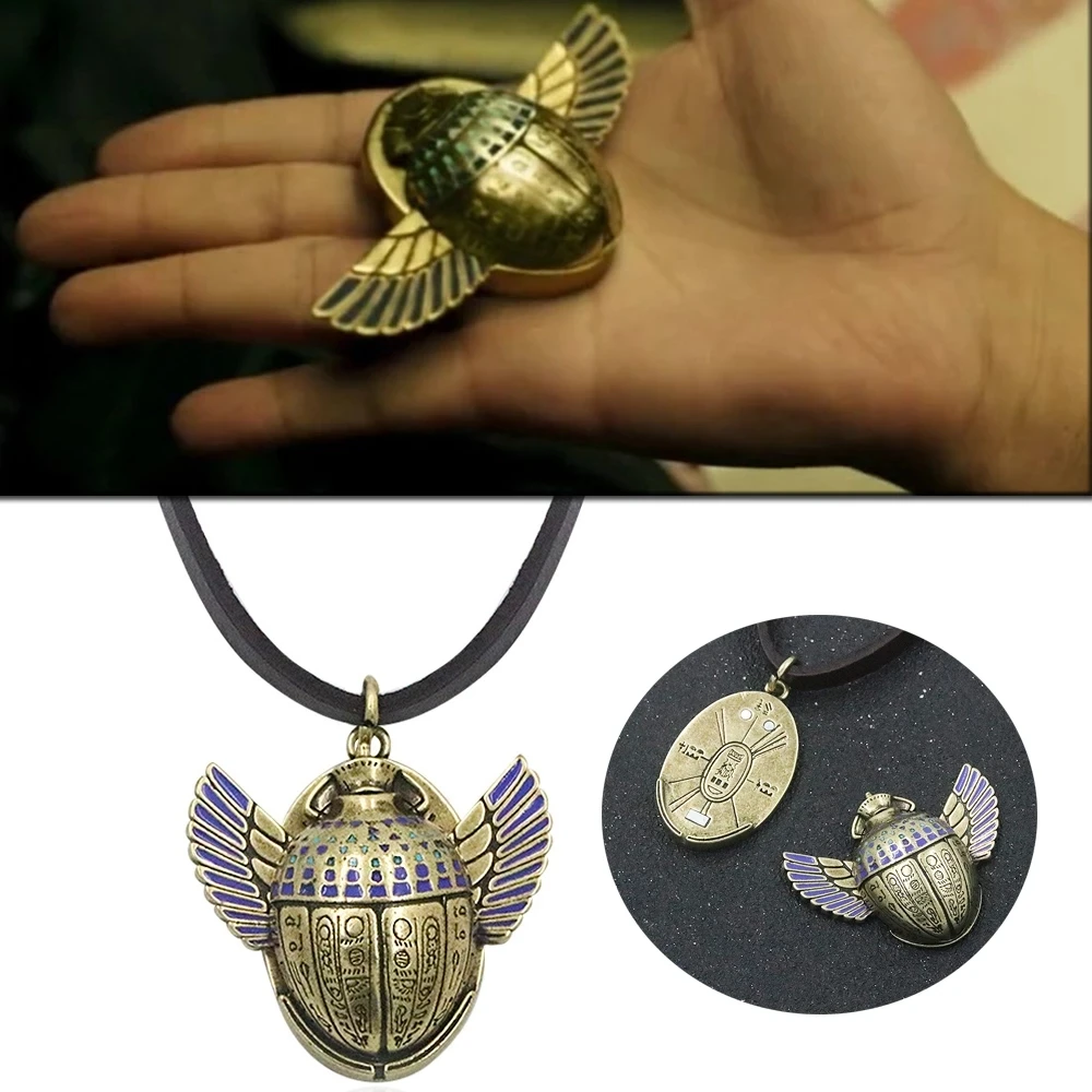 Moon Knight The Scarab Necklace Marc Spector Compass Moving Wings ...