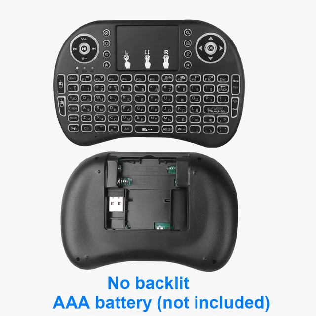 i8 Mini Keyboard Wireless Keyboard 3 Color Backlit 2.4GHz English ...