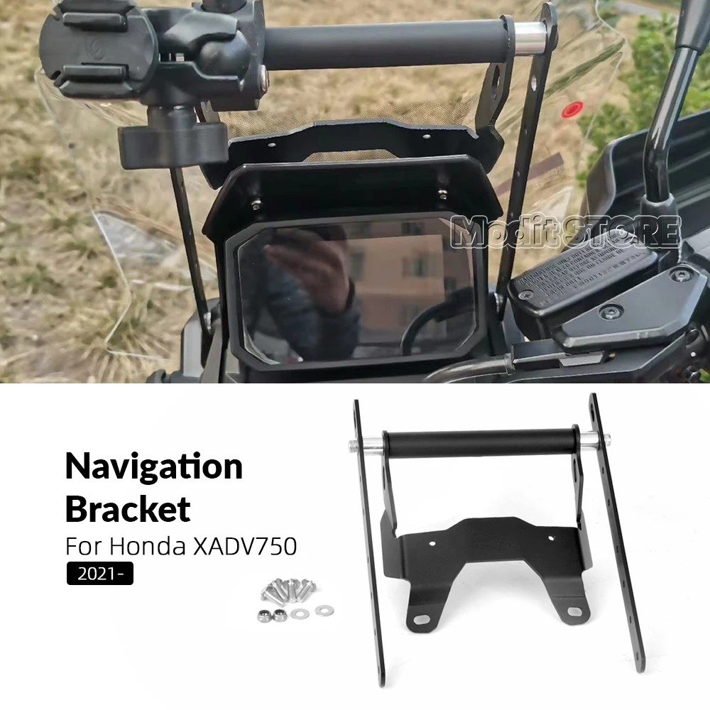 New-Motorcycle-Metals-Accessories-Navigation-Bracket-Holder-Black-For ...