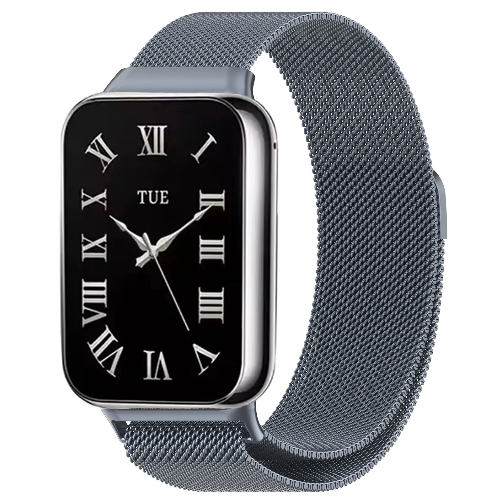 Premium Metal Milanese Strap Bracelet Loop Band for Mi Band 9 Pro ...