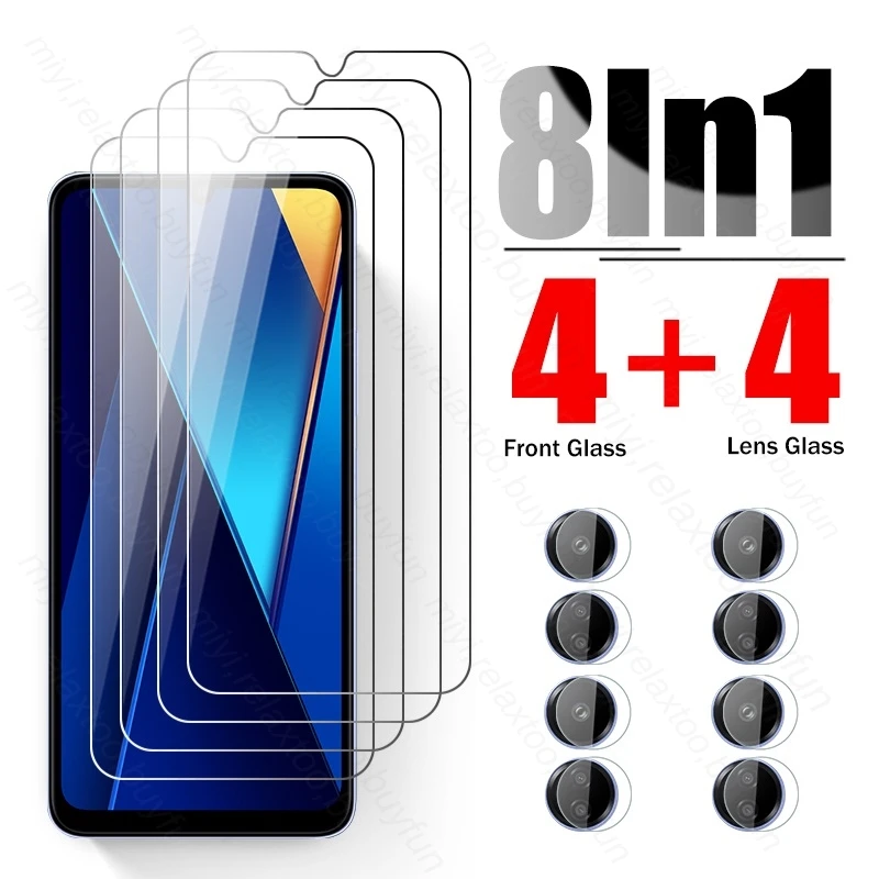 Poko Little C75 4G Case 8 In 1 Protective Glass For Xiaomi Poco C65 ...