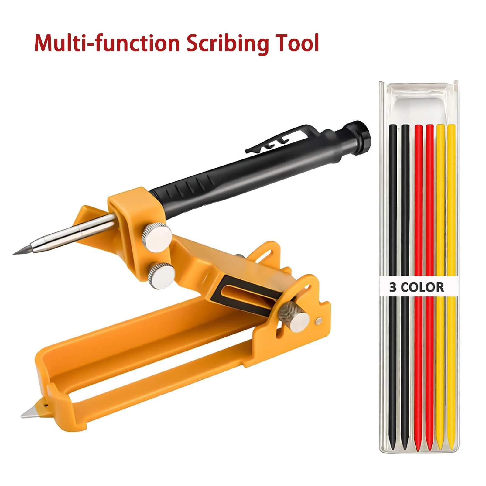 Multifunction Scribing Tool With Pencil Adjustable Profile Scrib Ruler ...