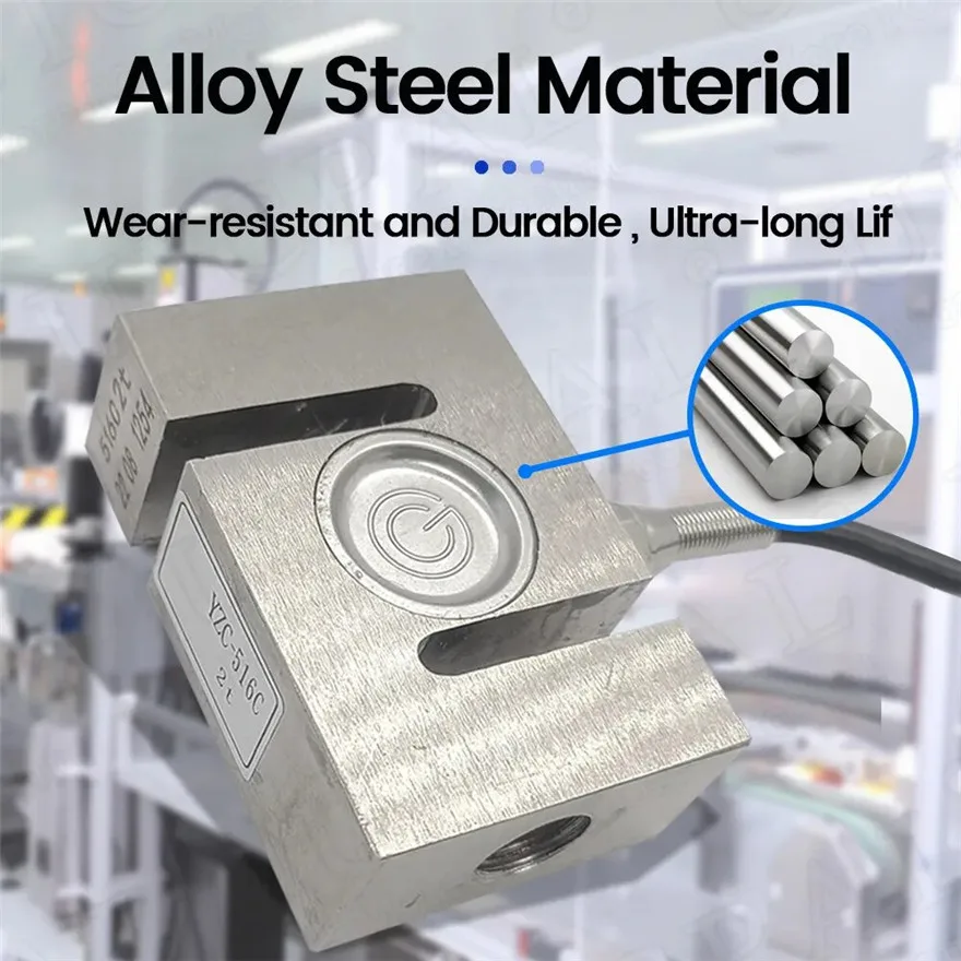 500kg-YZC-516C-Load-Cell-S-Type-100kg-200kg-300kg-1T-1-5T-2T-Pressure ...