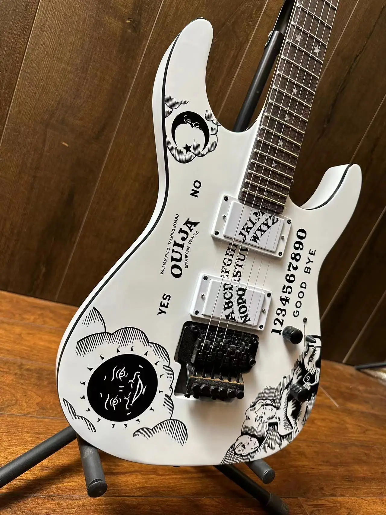 Custom-Electric-Guitar-with-Classic-Inlay-Rosewood-Fingerboard-Premium ...