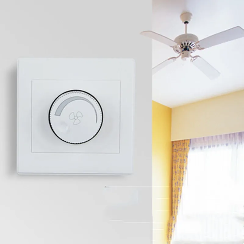 AC 220V Dimmer Light Switch Adjustment Lighting Control Ceiling Fan ...