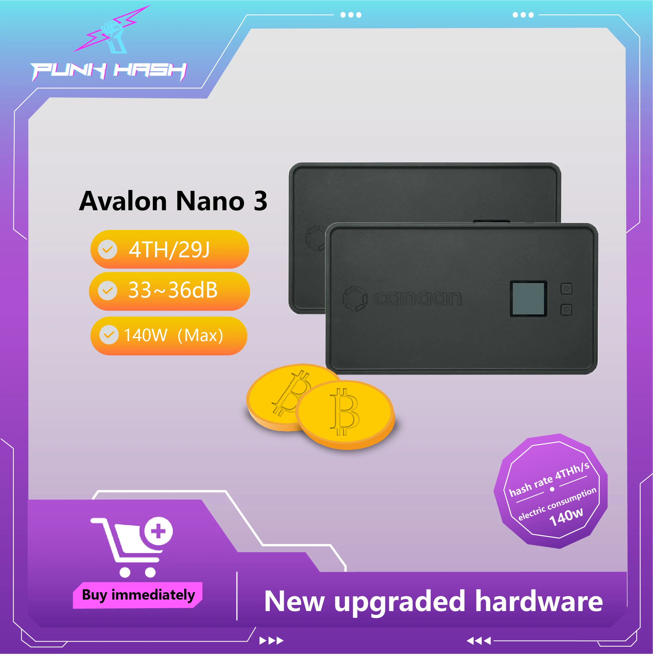 BTC-Miner-Avalon-Nano-3-4TH-S-Bitcoin-Mining-Machine-with-Cannan-PSU ...