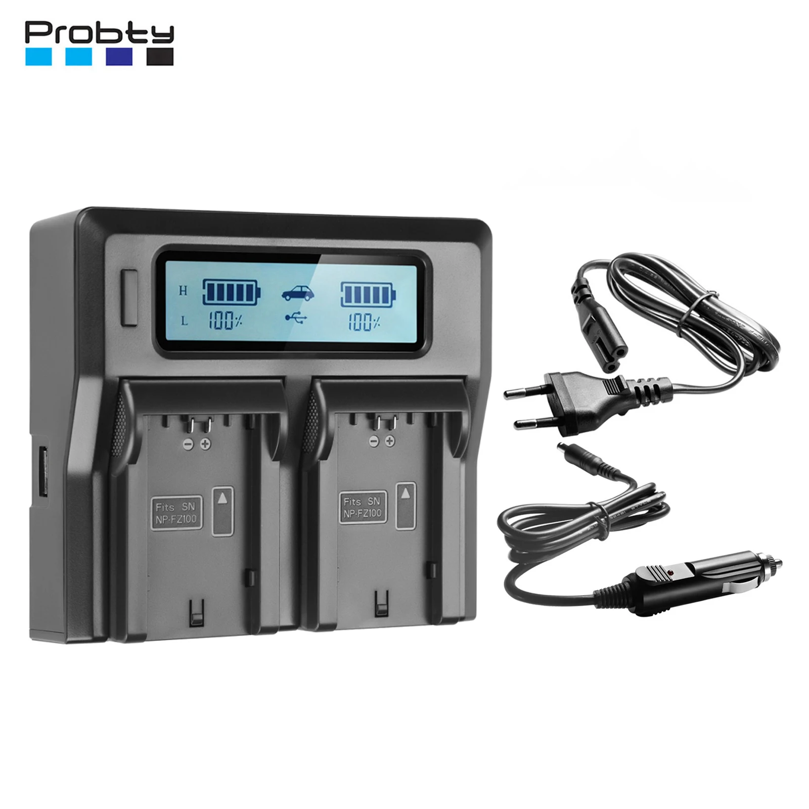 NP-FZ100 NP FZ100 NPFZ100 Battery charger Fast Quick LCD Dual Charger ...