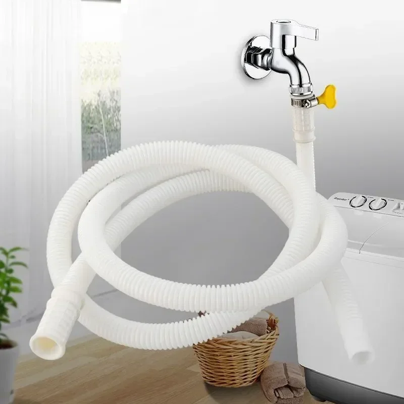 1-8M-Washing-Machine-Inlet-Pipe-Air-Conditioning-Drain-Tube-White ...