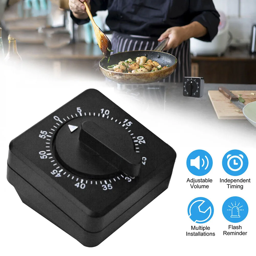 Kitchen-Timer-Classic-Cube-Cooking-Countdown-Mechanical-Without-Battery ...