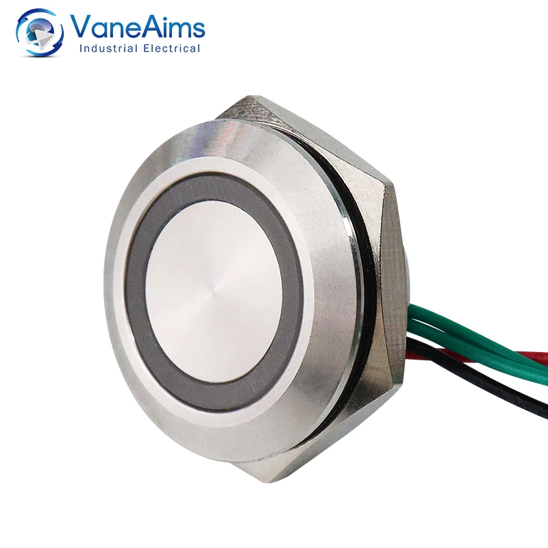 Momentary Push Button Switch 1 Led | Self Reset Momentary Switch Led ...