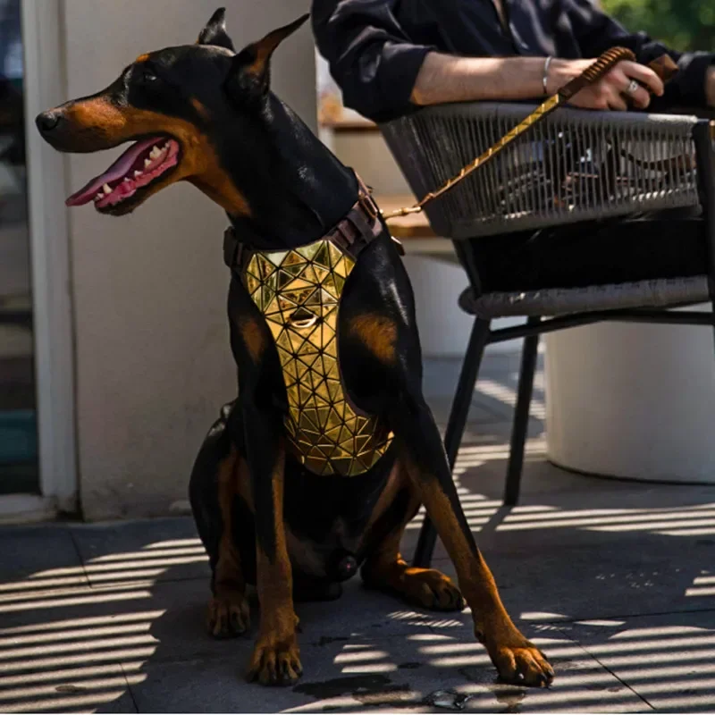 Sequin Large Dog Harness Shining Pet Collar High Quality and Durable ...