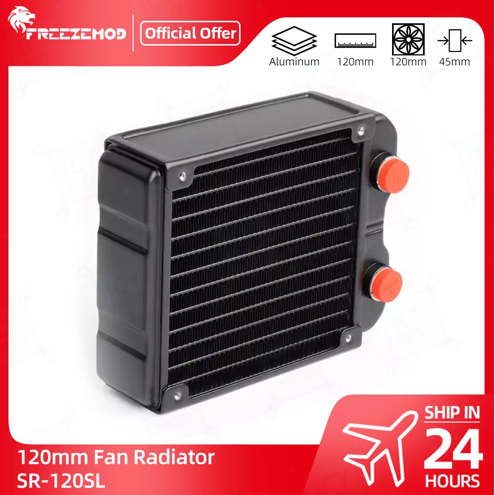 FREEZEMOD-12CM-Heat-Sink-Aluminum-120mm-Fan-Radiator-Exchanger-PC-Water ...