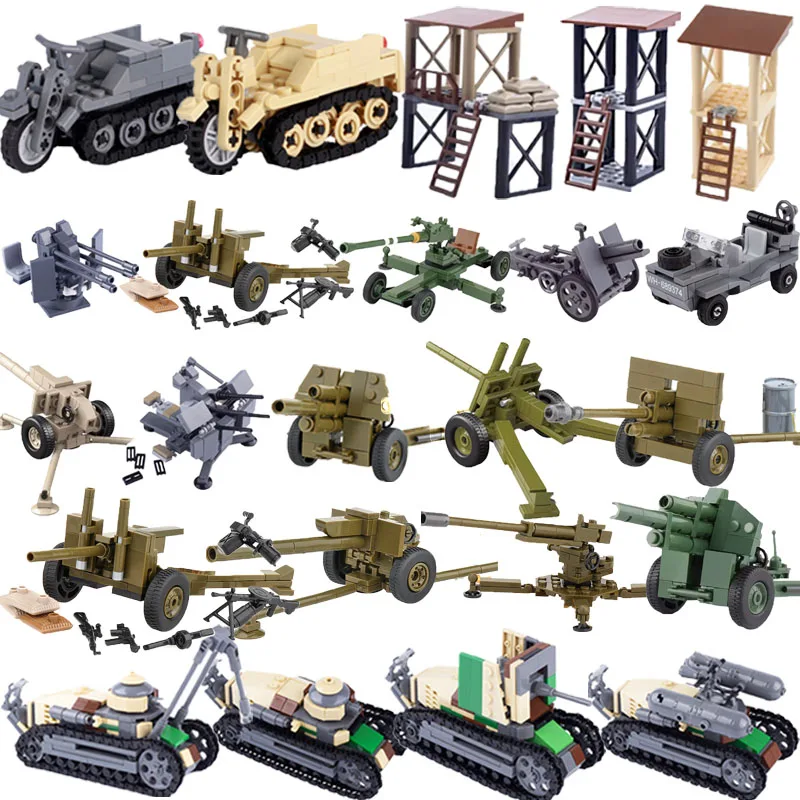 WWII-Military-Building-Blocks-Accessories-Soviet-Army-Soldier-Weapons ...