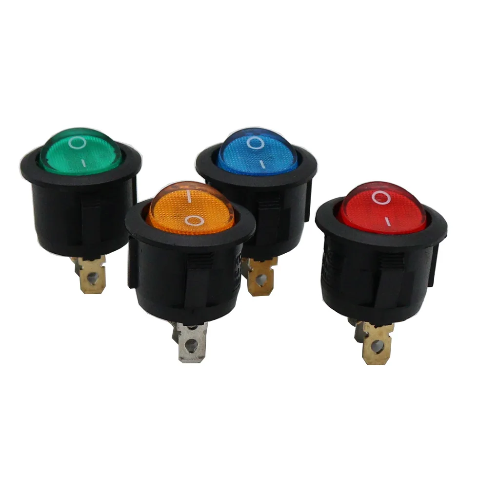 Interruptor-de-luz-Led-de-4-piezas-12V-220V-16A-12V-bot-n-de-encendido ...