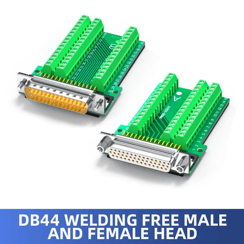 DB44-Solderless-Connector-HDB44-Male-Female-Breakout-Board-Transfer ...