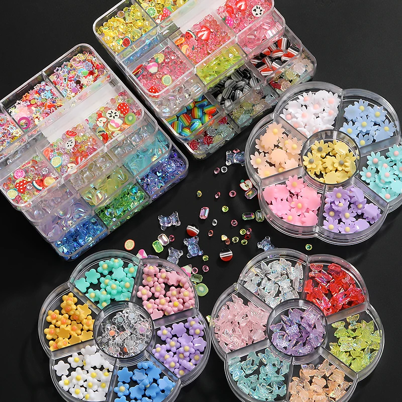 Box-Peta-Nail-Parts-Cubic-Stone-Kawaii-Supply-Charms-3d-Clay ...