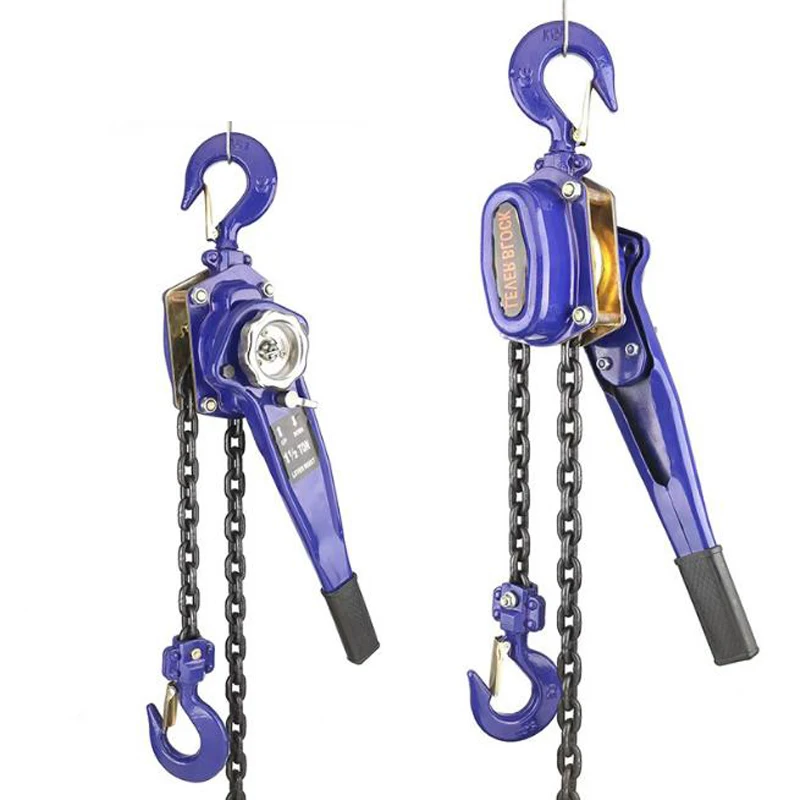 0.75 1TX1.5M Heavy duty lifting lever chain hoist, CE certificate, hand ...