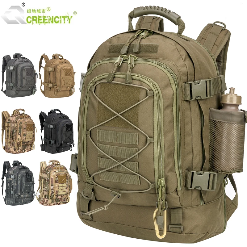 60l Men Military Tactical Backpack Molle Army Hiking Climbing Bag ...