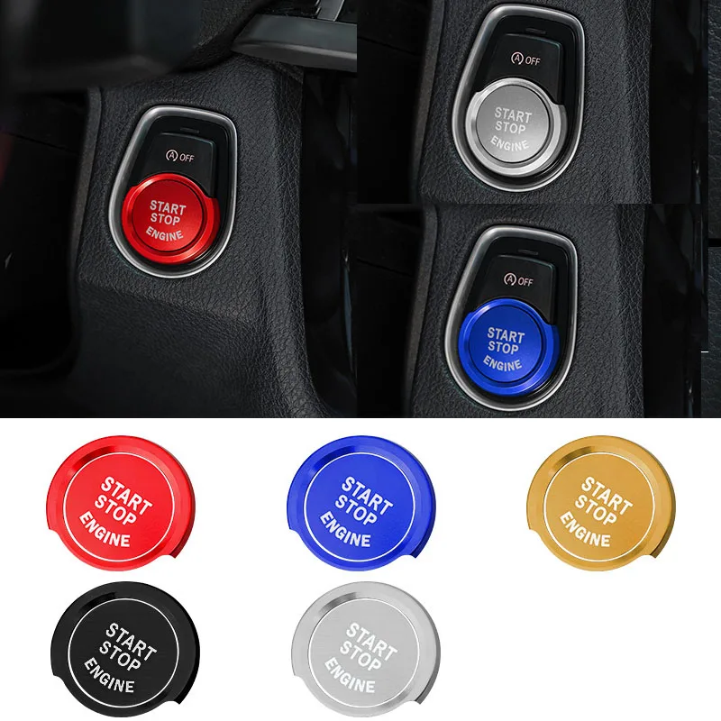 Car-Engine-Start-Button-Stickers-Ignition-Key-Ring-Trim-Cover-For-BMW-1 ...