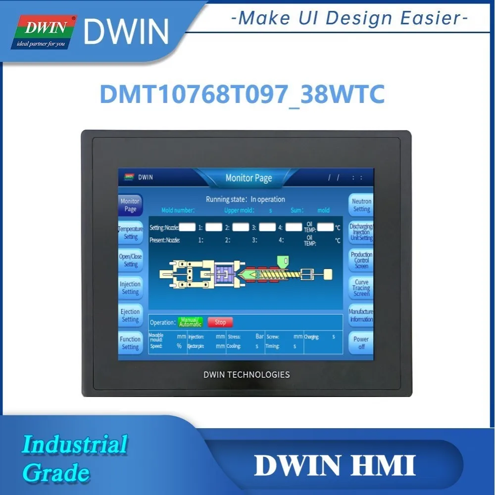 DWIN-HMI-Intelligent-Display-TN-Panel-Embedded-Sytem-PLC-Communication ...