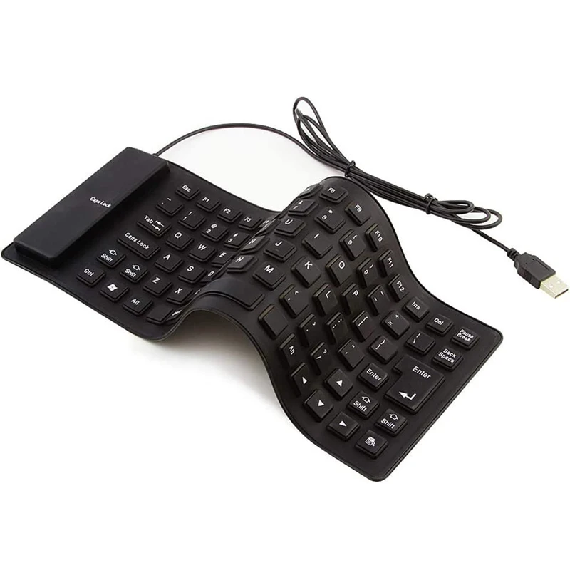 Silicone-Mute-Soft-Keyboard-85-key-Computer-Keyboard-USB-Wired-Keyboard ...