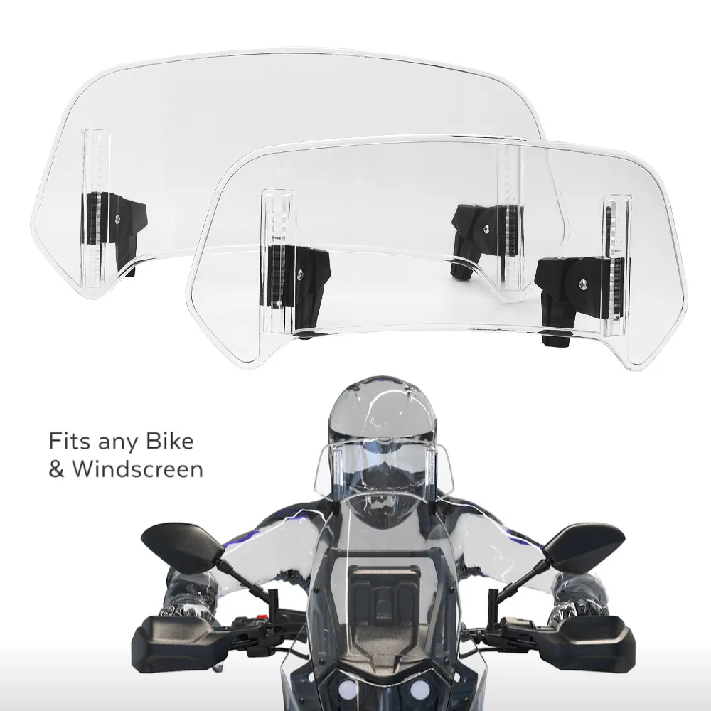 Motorcycle-Windshield-Universal-Adjustable-Extension-Windshield ...