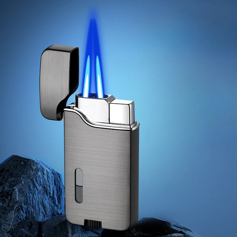 Inflatable-Double-Blue-Flame-Torch-Lighter-Jet-Flame-Butane-Gas ...