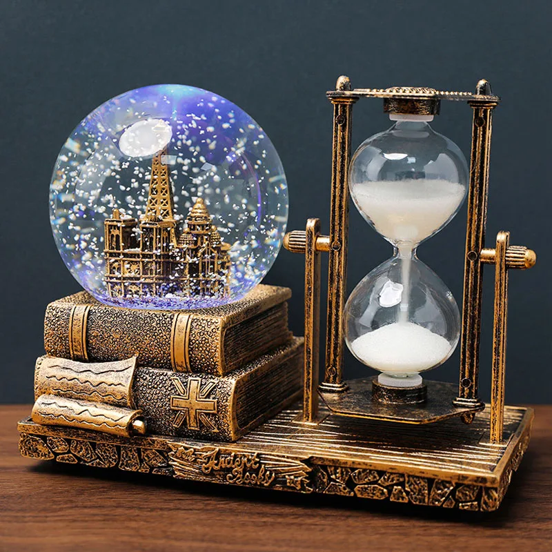 Time-Crystal-Ball-Hourglass-Antique-Eiffel-Tower-Quicksand-Luminous ...