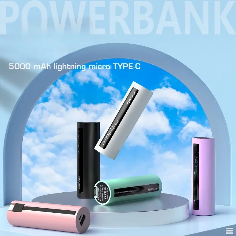 Portable-Mini-Power-Bank-5000mah-Small-Phone-External-Backup-Battery ...