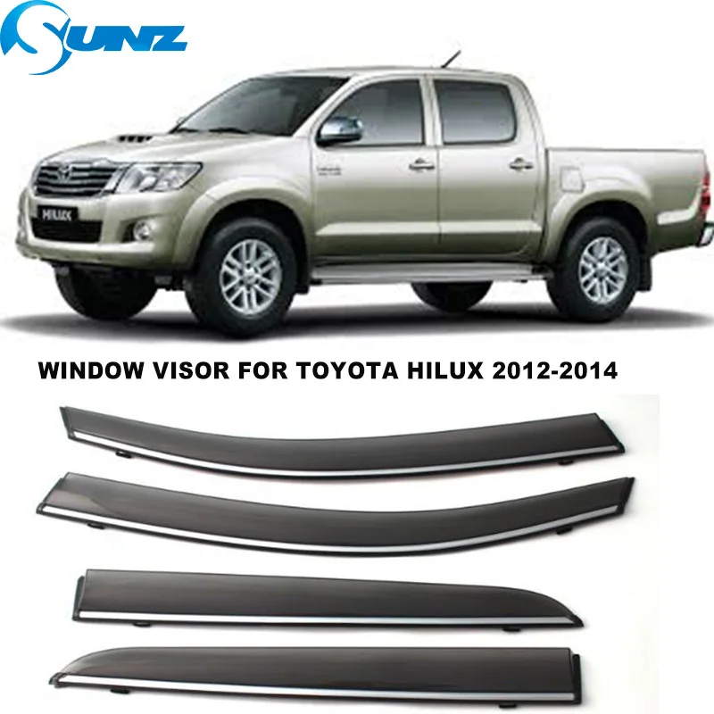 Side-Window-Deflector-For-Toyota-Hilux-Vigo-2012-2013-2014-Hook-Smoke ...