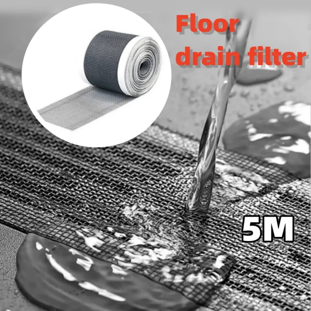 5M-Disposable-Floor-Drain-Plastic-Filter-Net-Kitchen-Bathroom-Anti ...