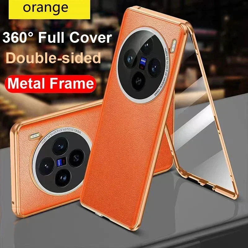 360 Full Protection Metal Bumper Front Glass Cover for IQOO 12 13 Z7 ...