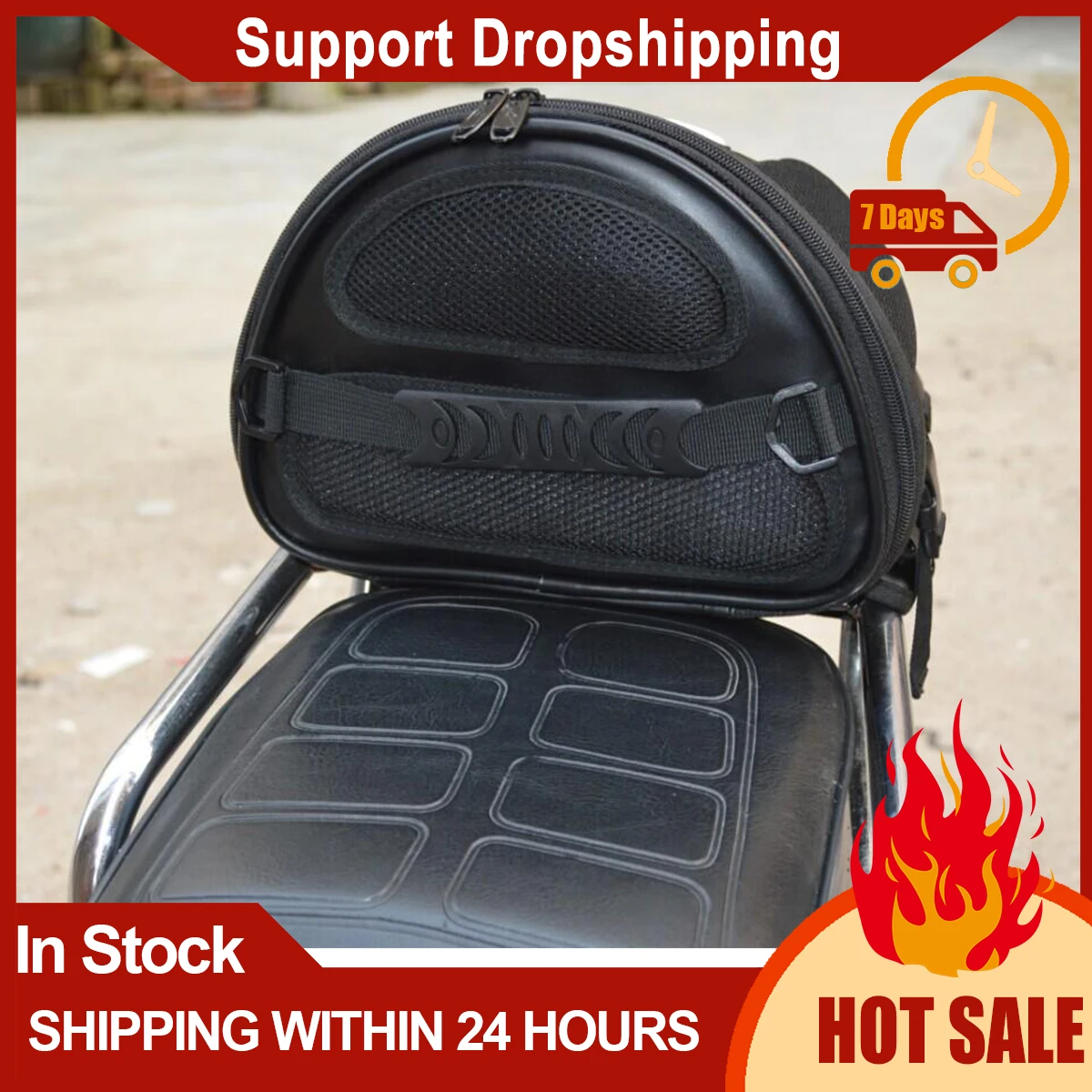 Motorcycle Durable Rear Seat Bag Suitcase Travel Shoulder Luggage ...