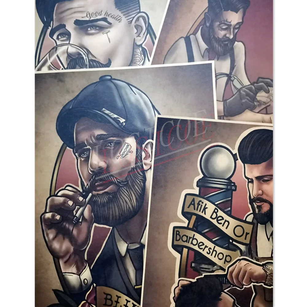 Barber Tattoo Drawings