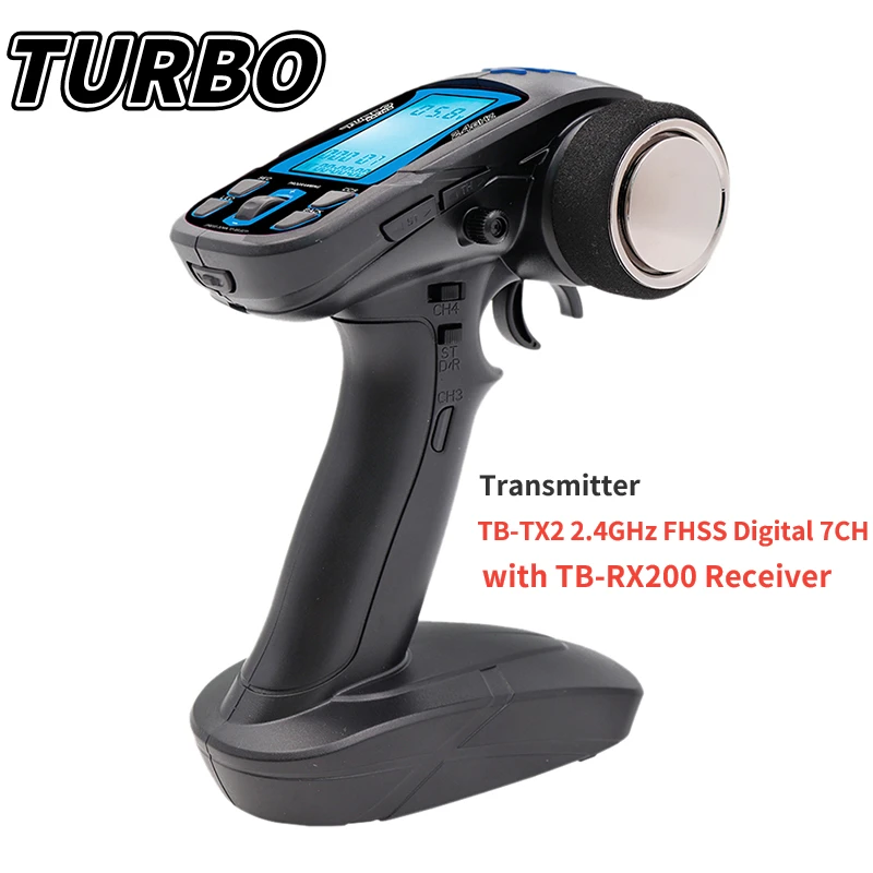 TURBO-RACING-TB-TX2-2-4GHz-FHSS-Digital-7CH-Radio-Remote-Control ...