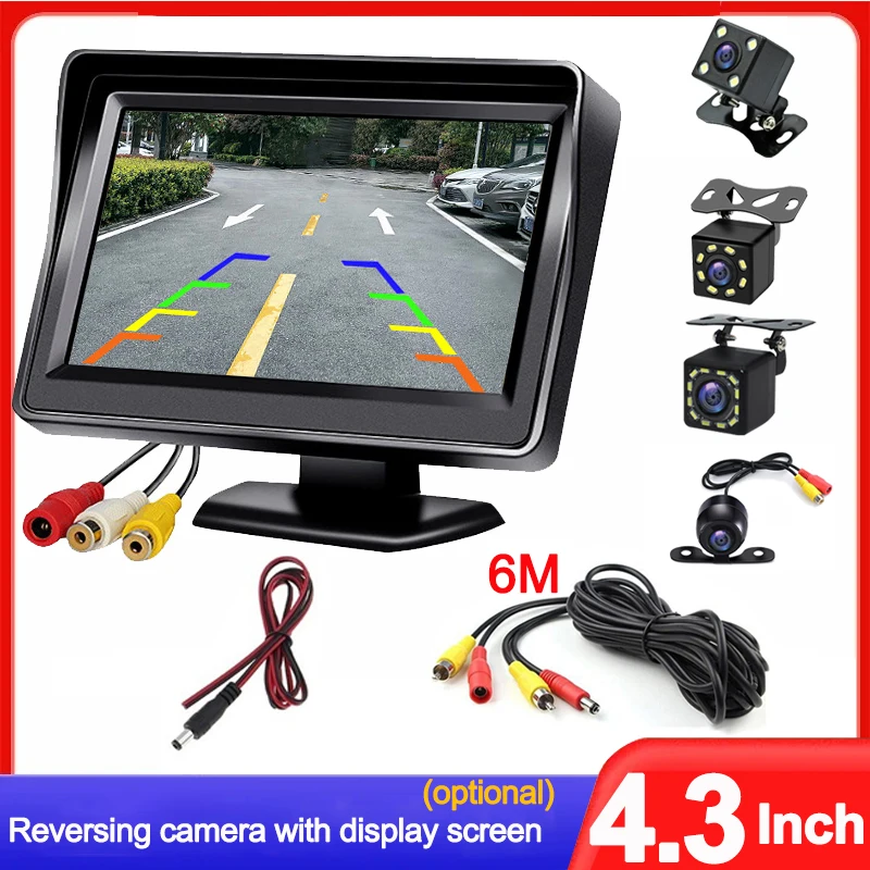 Easy-Installation-4-3Inch-Rear-View-Camera-Monitor-Screen-Reversing ...