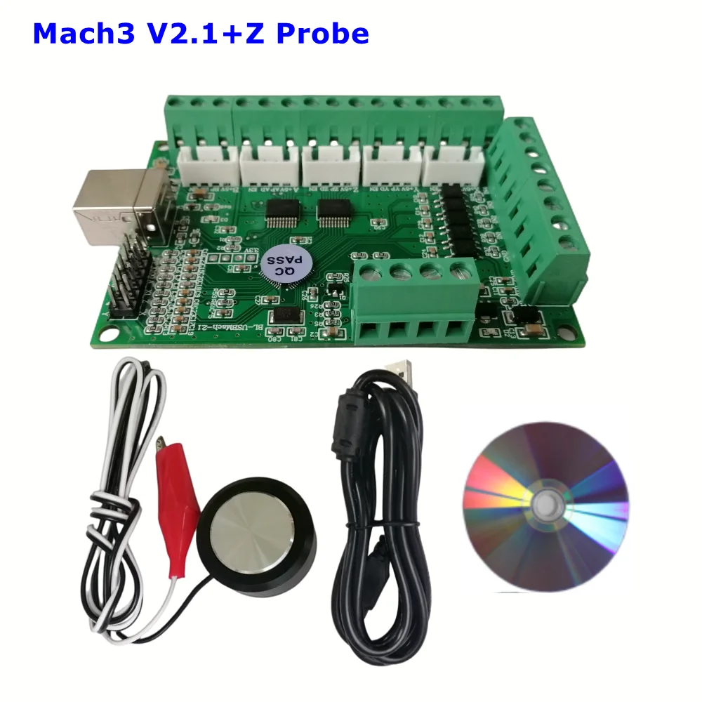 Mach3 V2.1 Usb Card 5axis Breakout Board Driver Motion Controller Z Tool Setter For Cnc Router ...