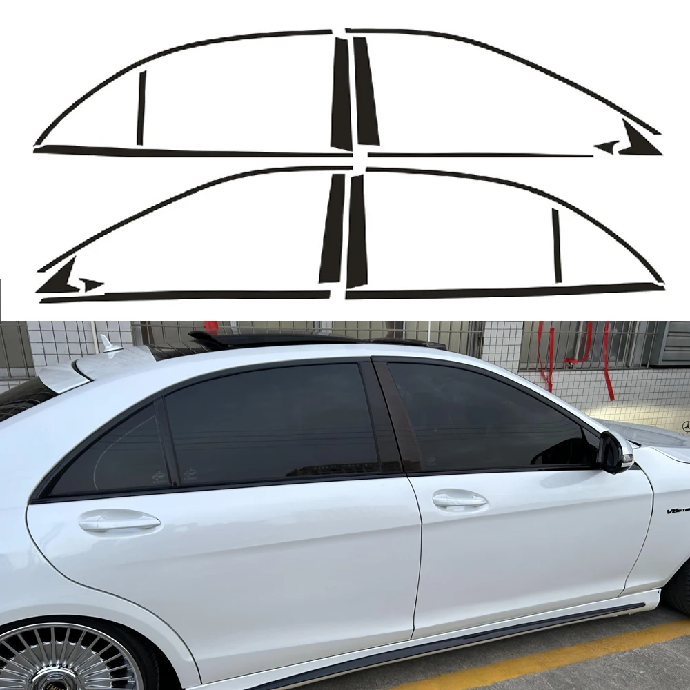 Chrome Delete Blackout Vinyl Overlay For 2008-2012 Mercedes Benz S ...