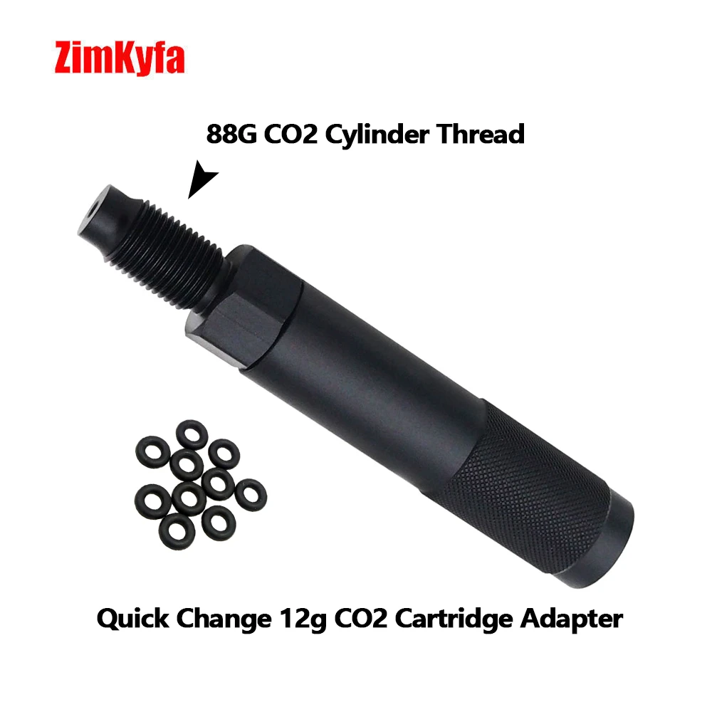 Quick Change 12g Co2 Cartridge Adapter Adaptor With 88g Capsule Threads ...