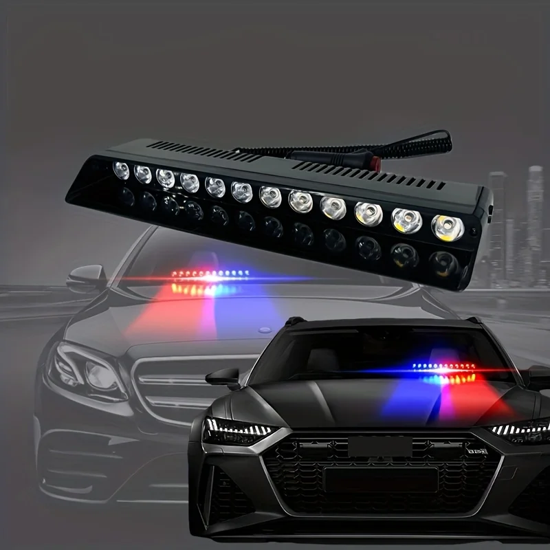 8-LED-Police-Lights-Strobe-Light-For-Car-12V-S12-LED-Strobe-Light ...