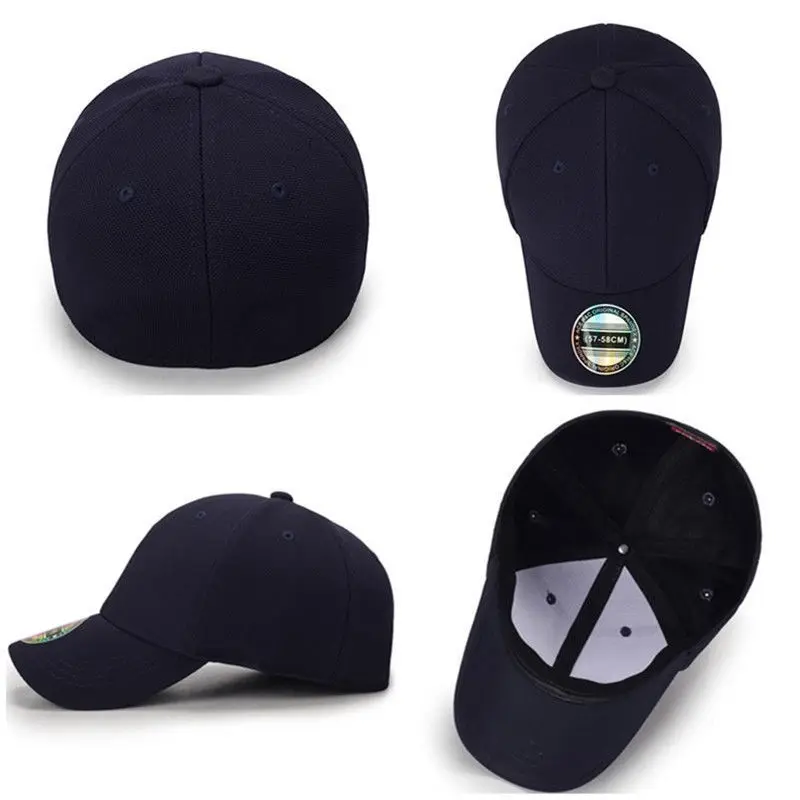 New Stretch Fitted Full Closed Elasticity Flexible Flex Hiphop Caps ...