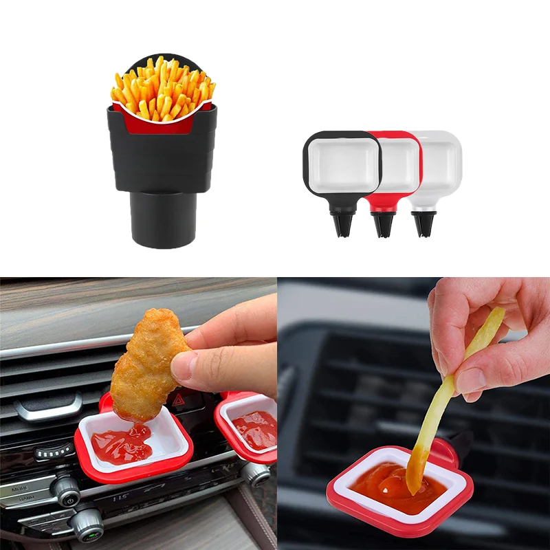 Universal Car French Fries Holder Storage Box Bucket Fries Snacks Box ...