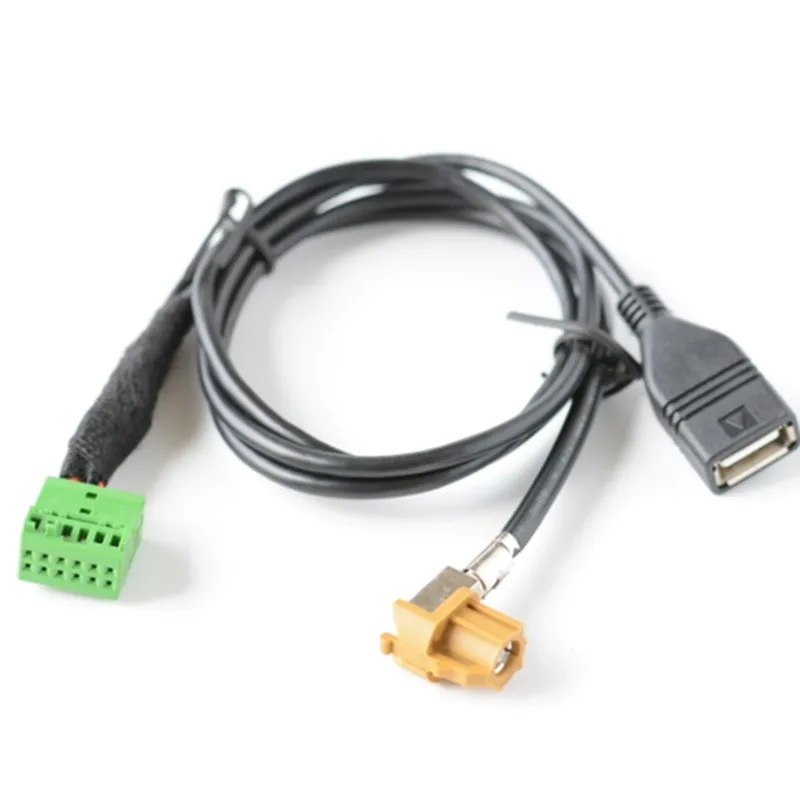 MMI AMI AUX USB 인터페이스 케이블 와이어, 아우디 A4, A5, A6, Q5, Q7 용, 3G| | - AliExpress