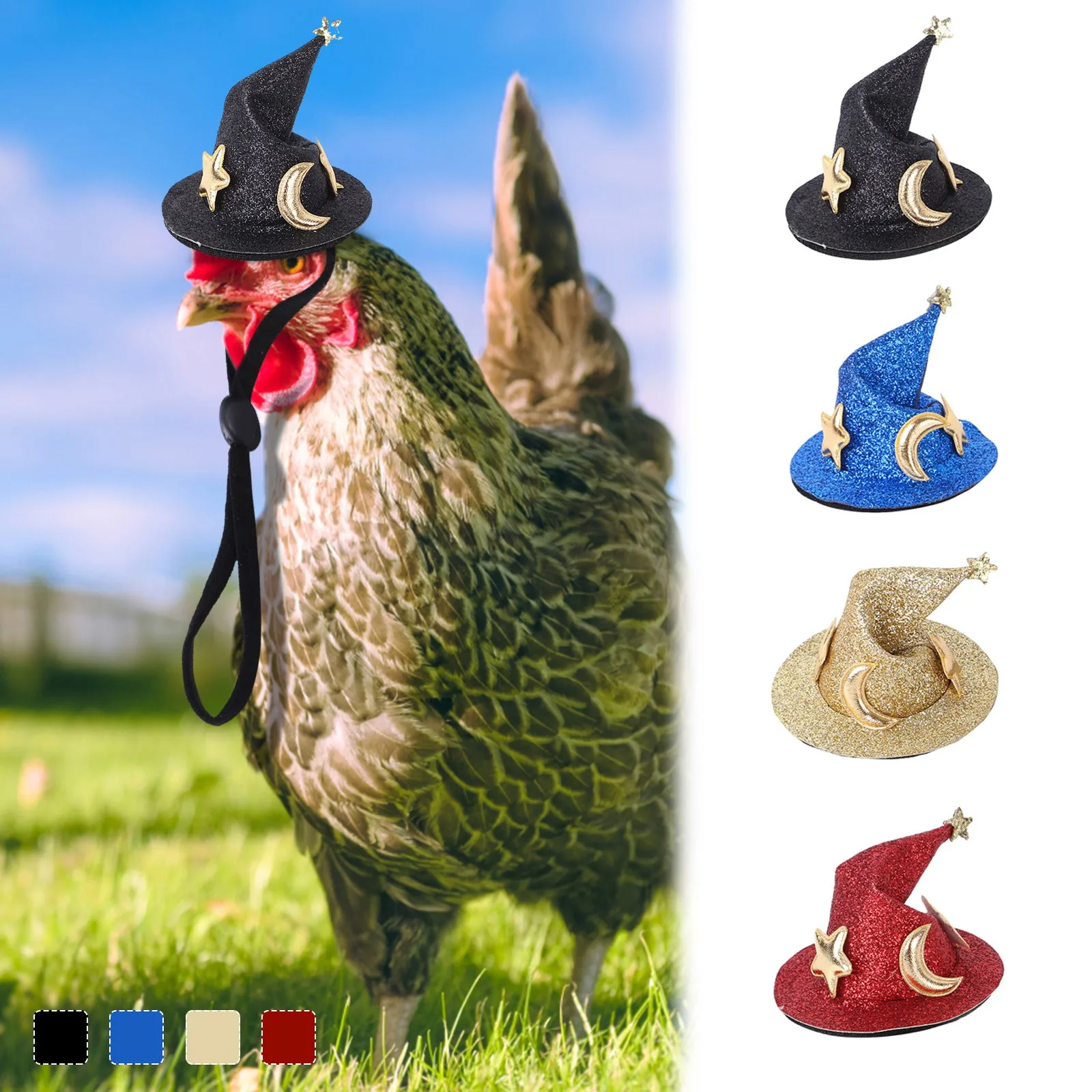 Funny Chicken Hat Mini Hat Chicken Helmets Accessories Feather Top Hat ...