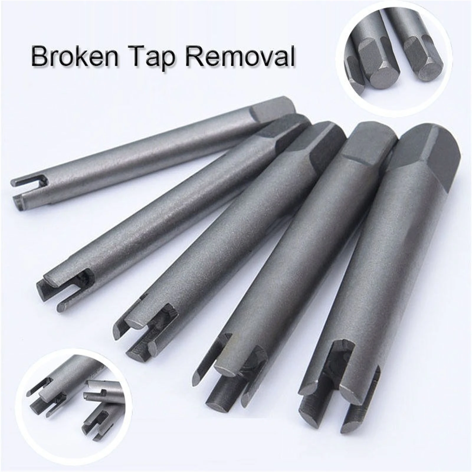 5Pcs-Broken-Tap-Extractor-Guide-Easy-Out-Wire-Screw-Remover-Tools-Drill ...