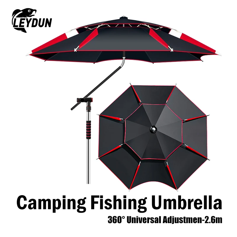 Fishing Tackle Folding Large Fishing Umbrella Thicken Sunscreen ...